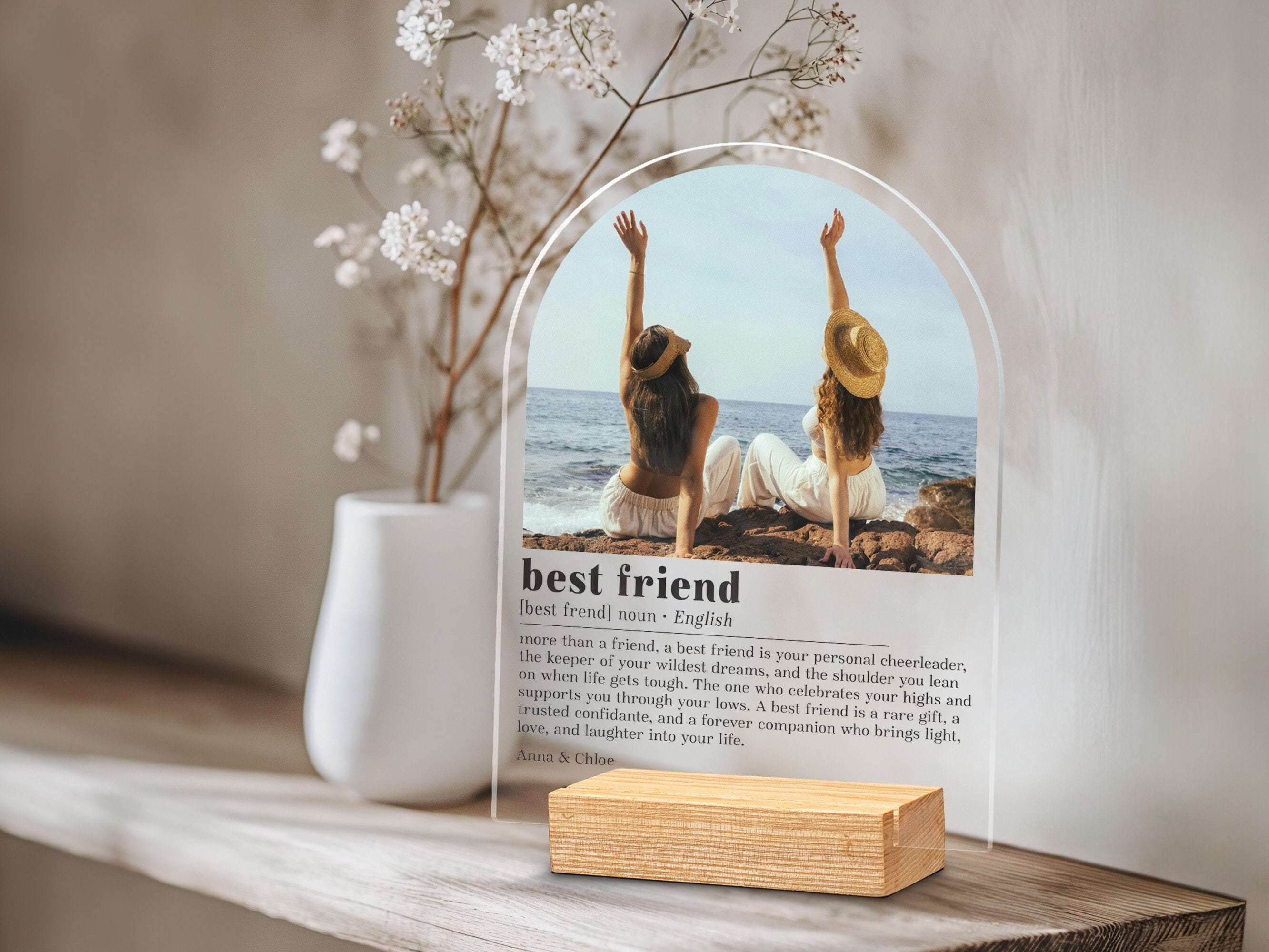 Best Friend Definition Plaque With Stand, Personalized Gifts for ...