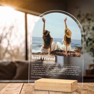 Best Friend Definition Plaque With Stand, Personalized Gifts for ...