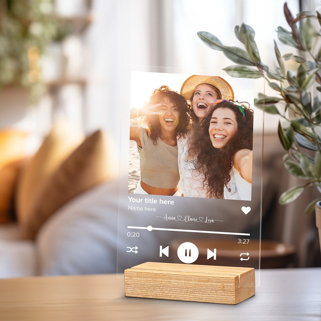 Custom Music Plaque, Personalized Song Plaque With Stand, Gifts for ...