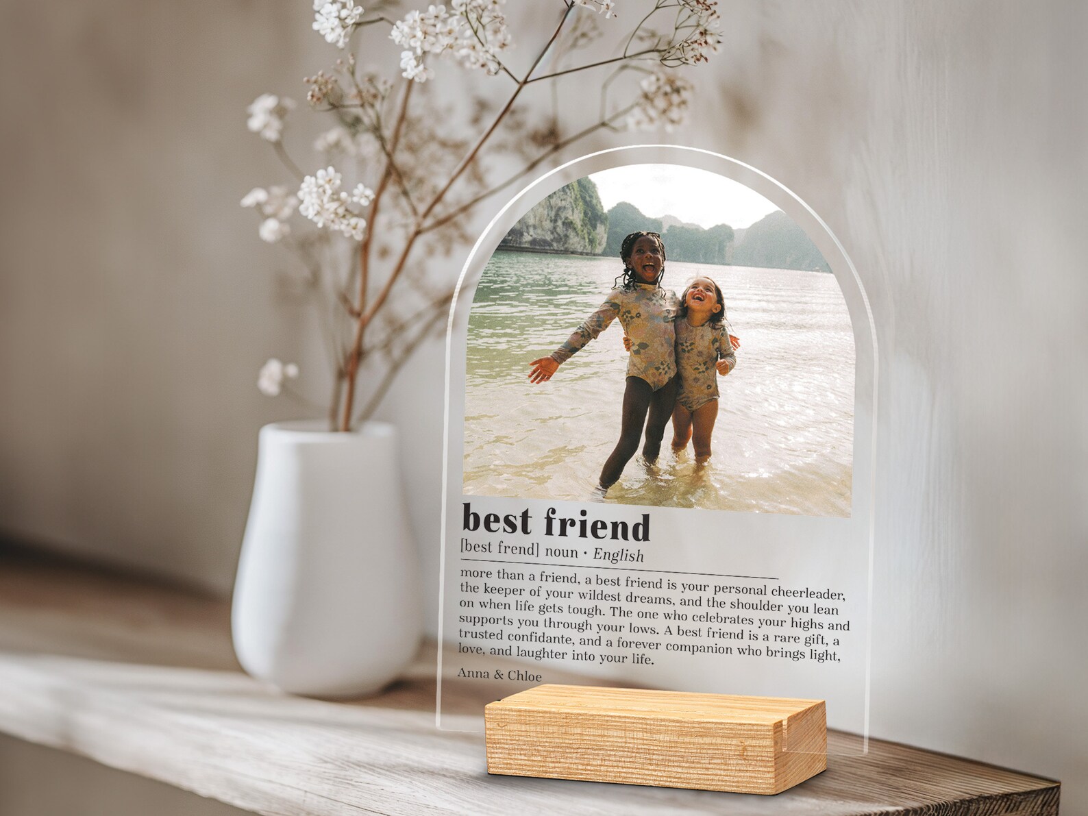 Best Friend Definition Plaque With Stand, Personalized Gifts for ...