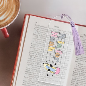 Personalized Bookmark With Name for Kids, Back to School Acrylic ...
