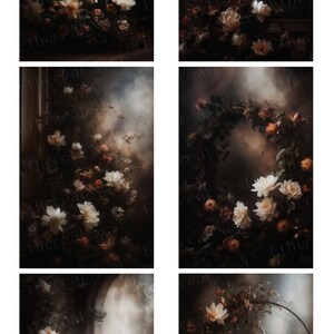 Fine Art Moody Digital Backdrops Moody Magnolia Floral - Etsy