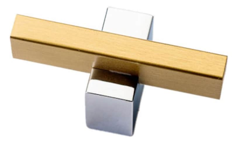 Lew's Two Tone Knobs and Handles Gold & Chrome Cabinet Hardware - Etsy