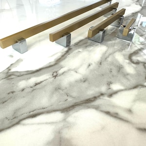 Lew's Two Tone Knobs and Handles Gold & Chrome Cabinet Hardware - Etsy