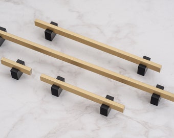 Lew's Two Tone Knobs and Handles Gold & Chrome Cabinet Hardware - Etsy