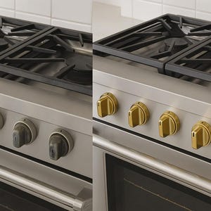 Matte Gold Universal Stove Knobs - Etsy