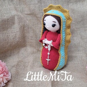 Virgin Mary Amigurumi, Virgin Mary Inspried Doll, Our Lady, Mother Mary ...
