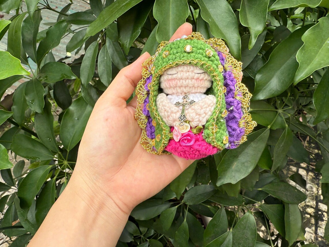 Crochet Virgin Mary Doll: Handcrafted Wool, Religious Gift - Etsy