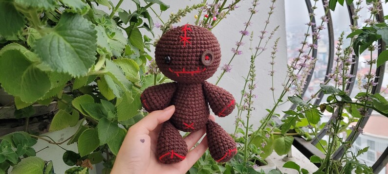 Crochet Voodoo Doll Plushie: Handmade Halloween Decoration - Etsy