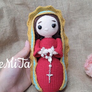 Virgin Mary Amigurumi, Virgin Mary Inspried Doll, Our Lady, Mother Mary ...