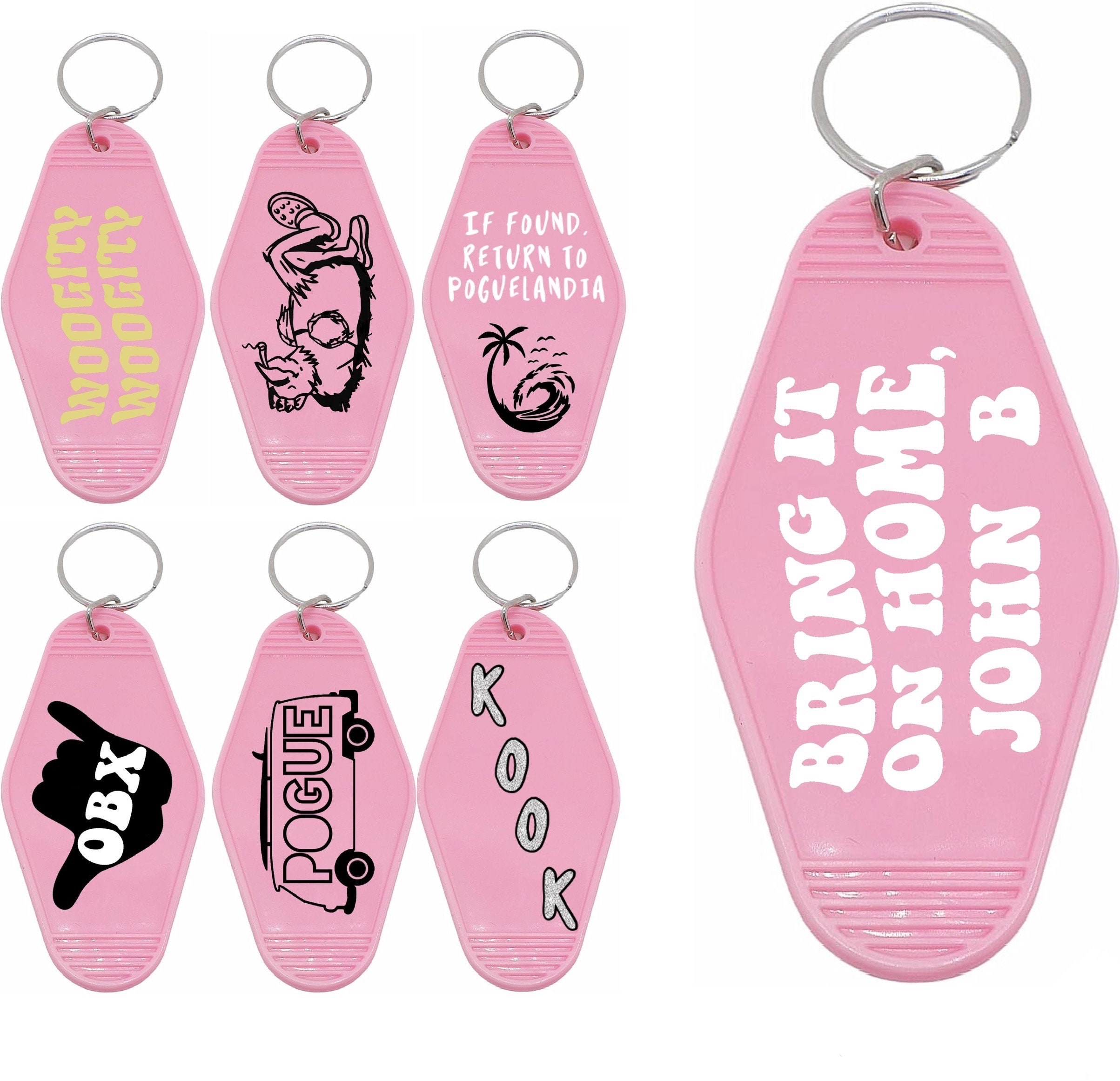 OBX Vintage Hotel Motel Keychain Outer Banks - Etsy