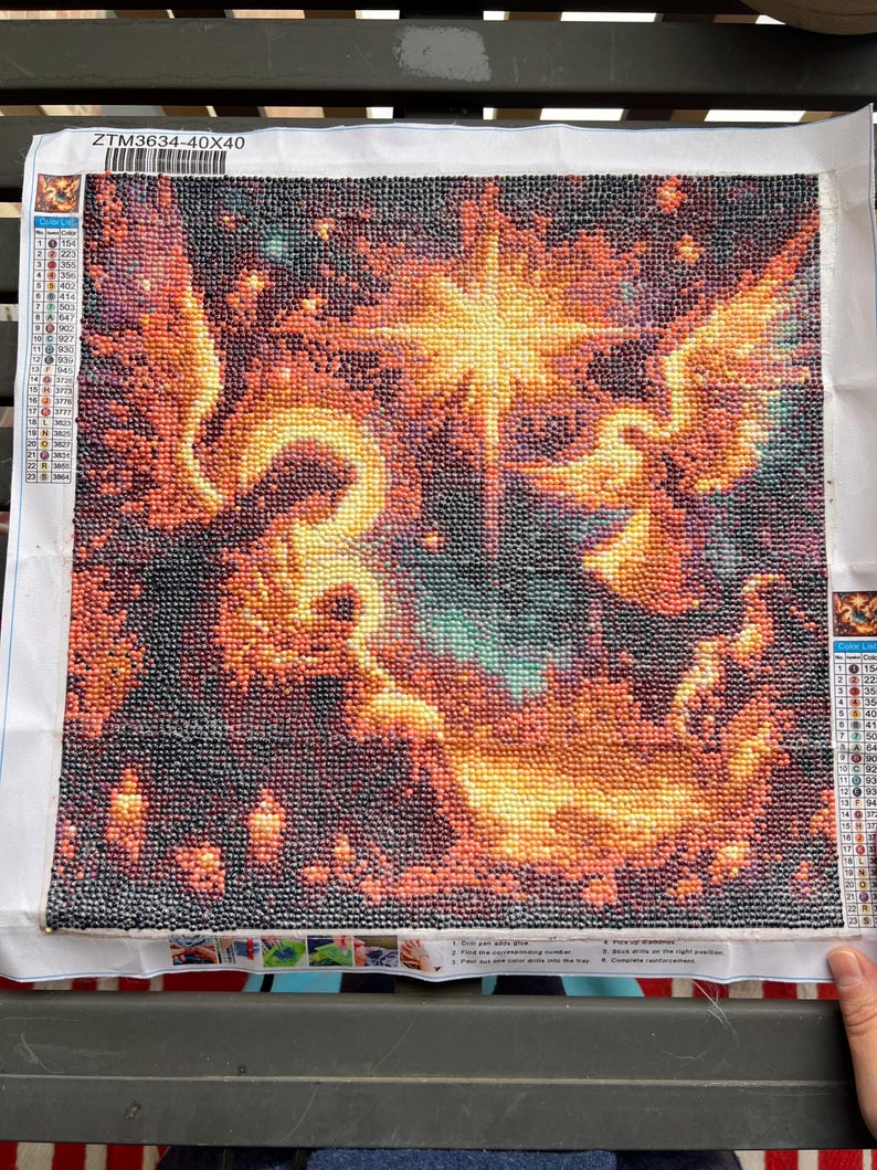 Completed Diamond Dot Art Painting Size 40cm X 40cm - Etsy