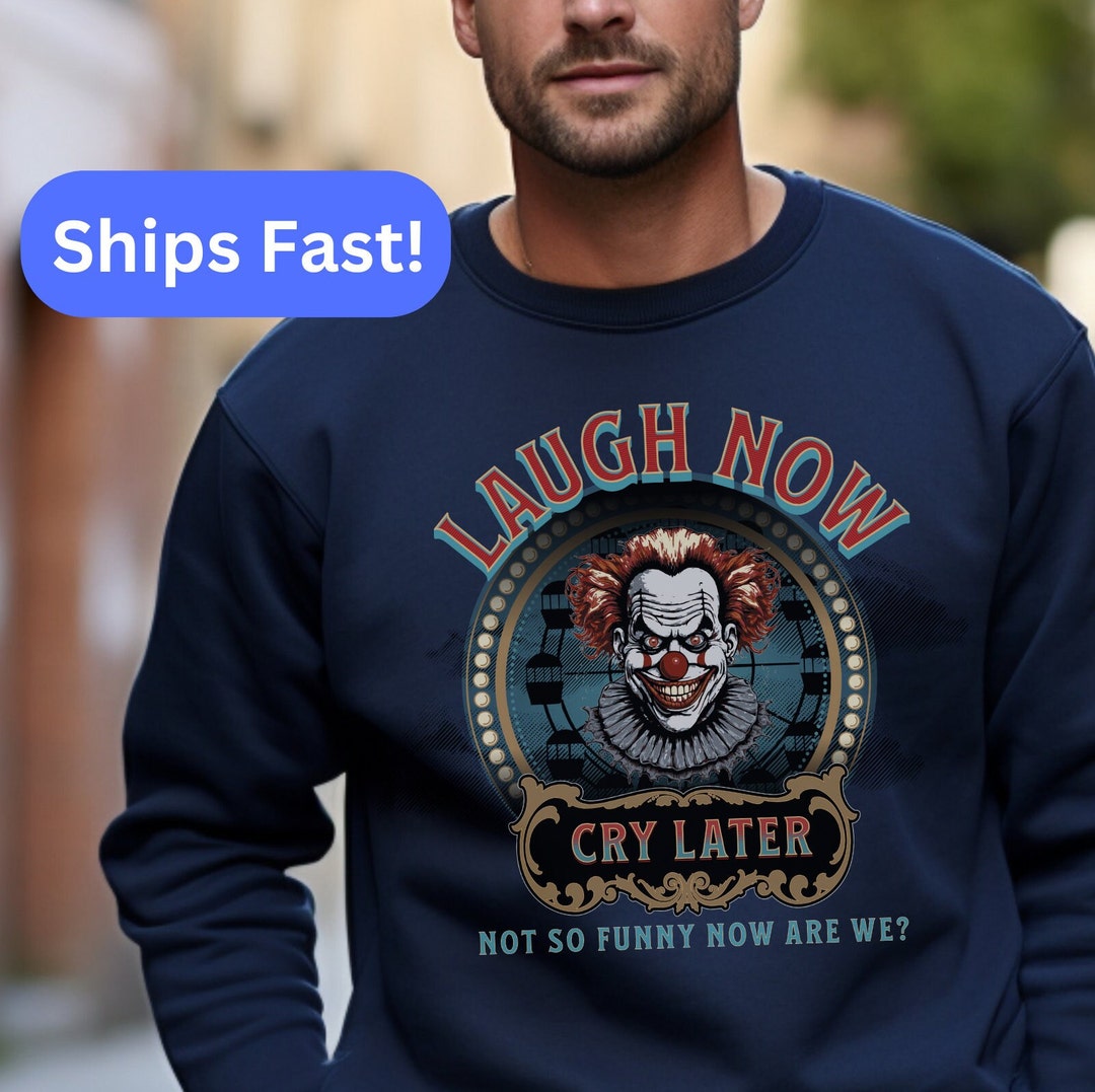 Halloween Art the Clown Terrifier Sweatshirt, Horror Character Shirt ...