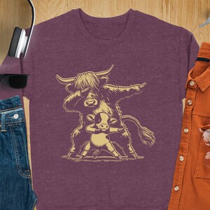 Funny Dab Dancing Cow and Calf Sweatshirt, Cute Animal Graphic, Novelty ...