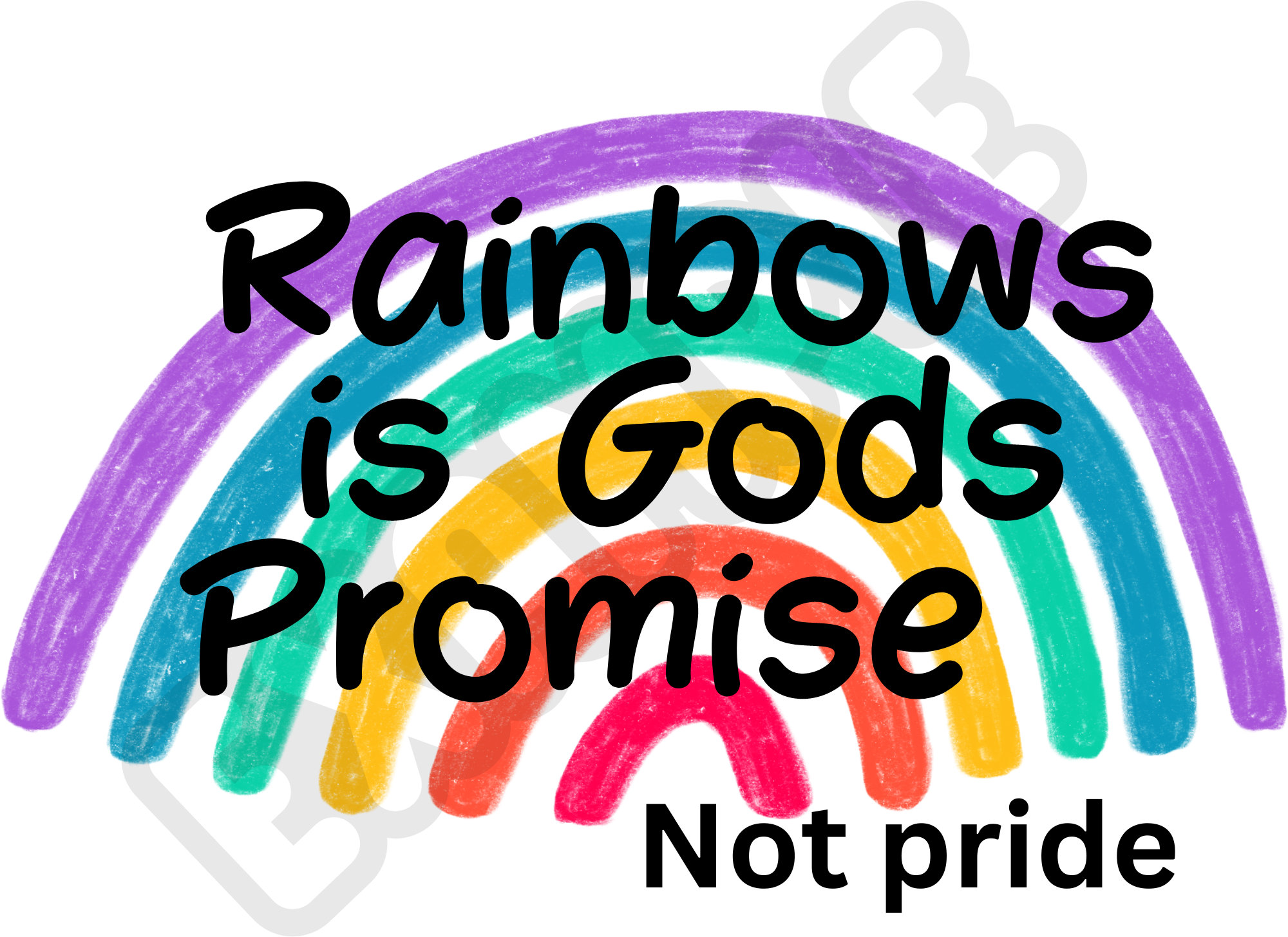 Rainbow is Gods Promise. Christian SVG, PNG, Christian Png, Rainbow Svg ...
