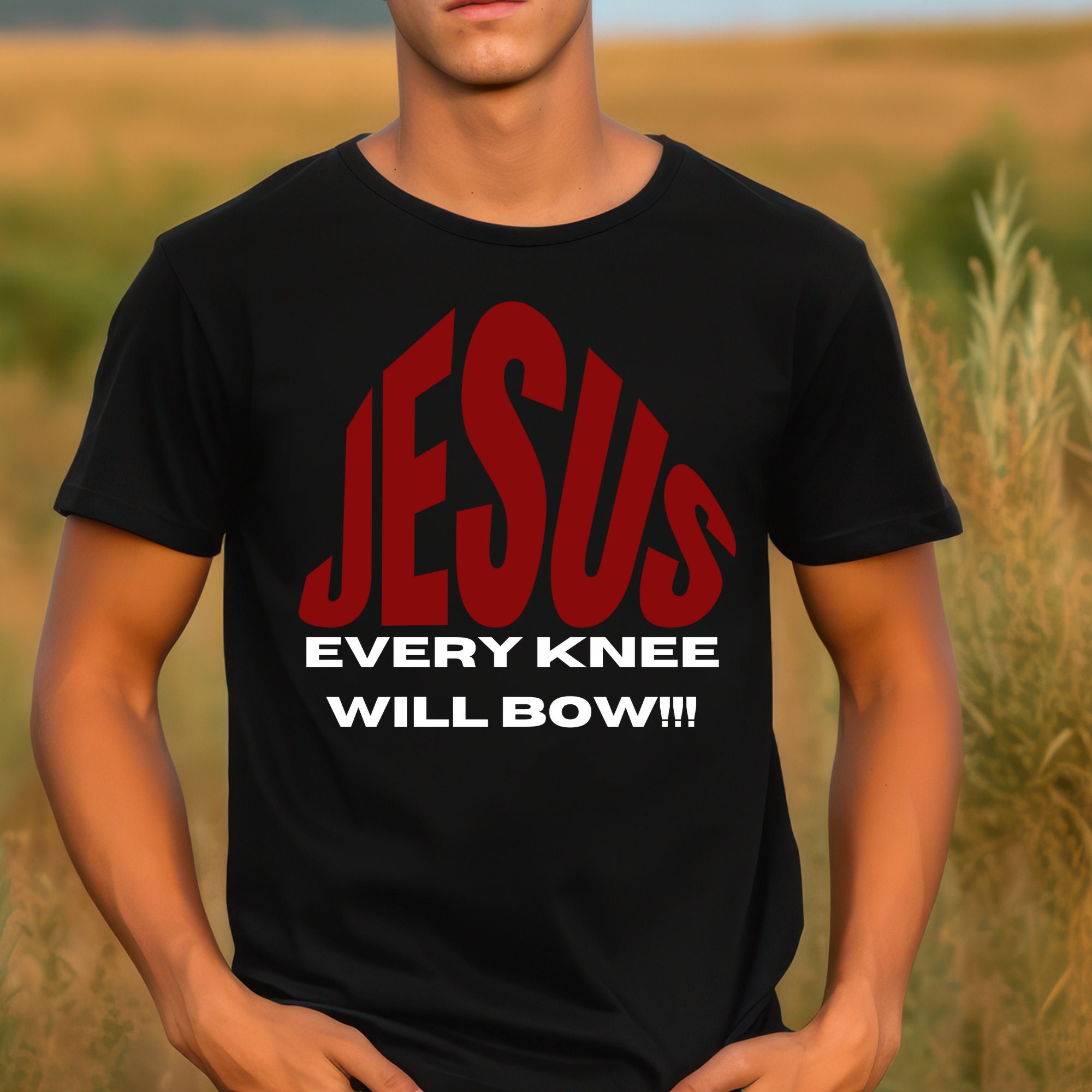 Jesus Every Knee Will Bow! Christian Digital, Jesus Digital - Etsy