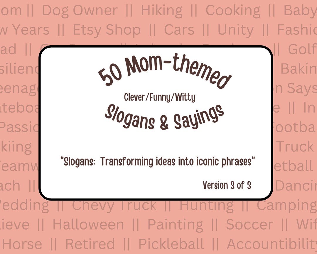 Mom V3 Slogansavvy Slogans Funny Witty Mom Mom Gift Mom Shirt Quote ...