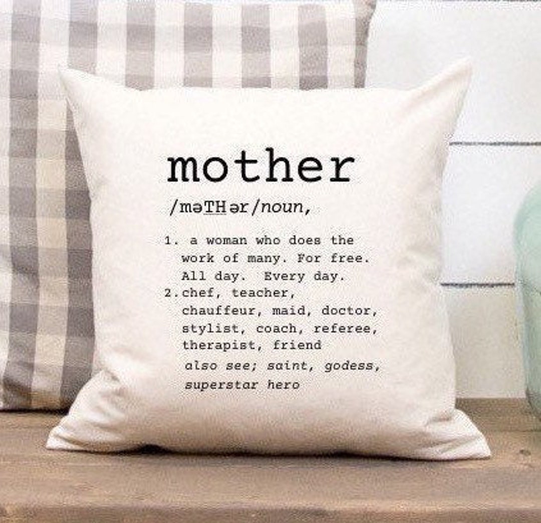Definition of a Mom Pillow Cover, Jack of All Trades, Mothers Day Gift ...