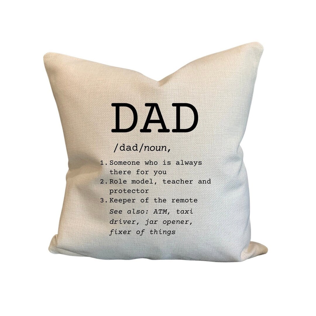 Definition of a Dad Pillow Cover, Father’s Day Throw Pillow, Pillow ...
