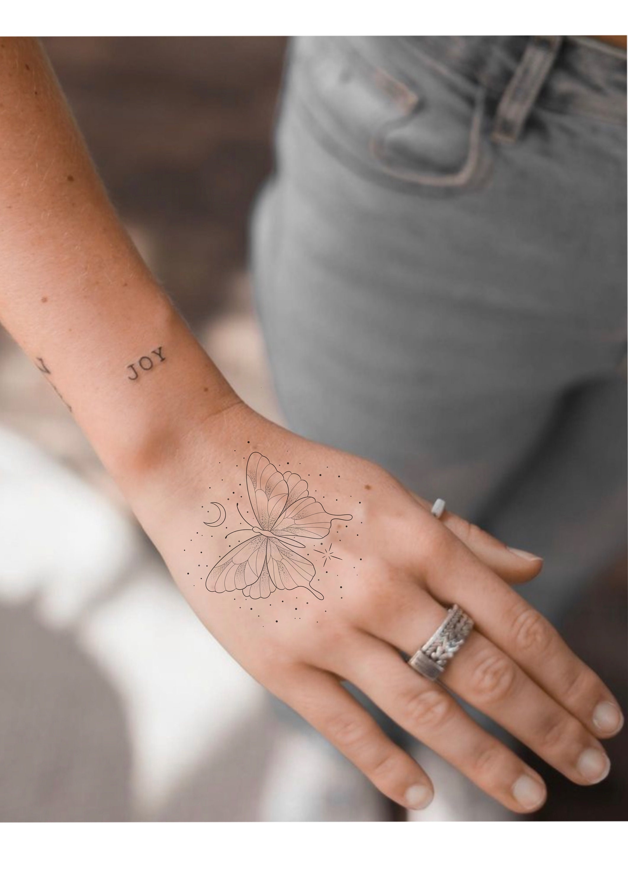 Butterfly Temporary Tattoo - Etsy