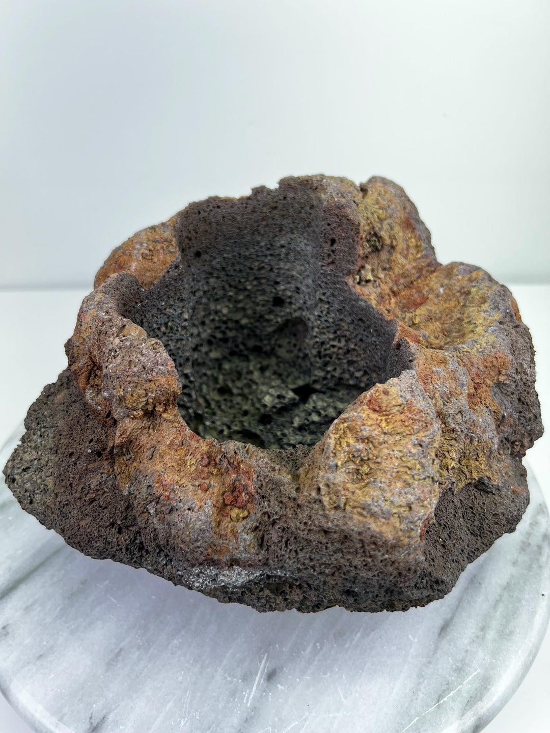 Hand-carved Volcanic Rock Planter, Unique Basalt Scoria, Natural Home ...