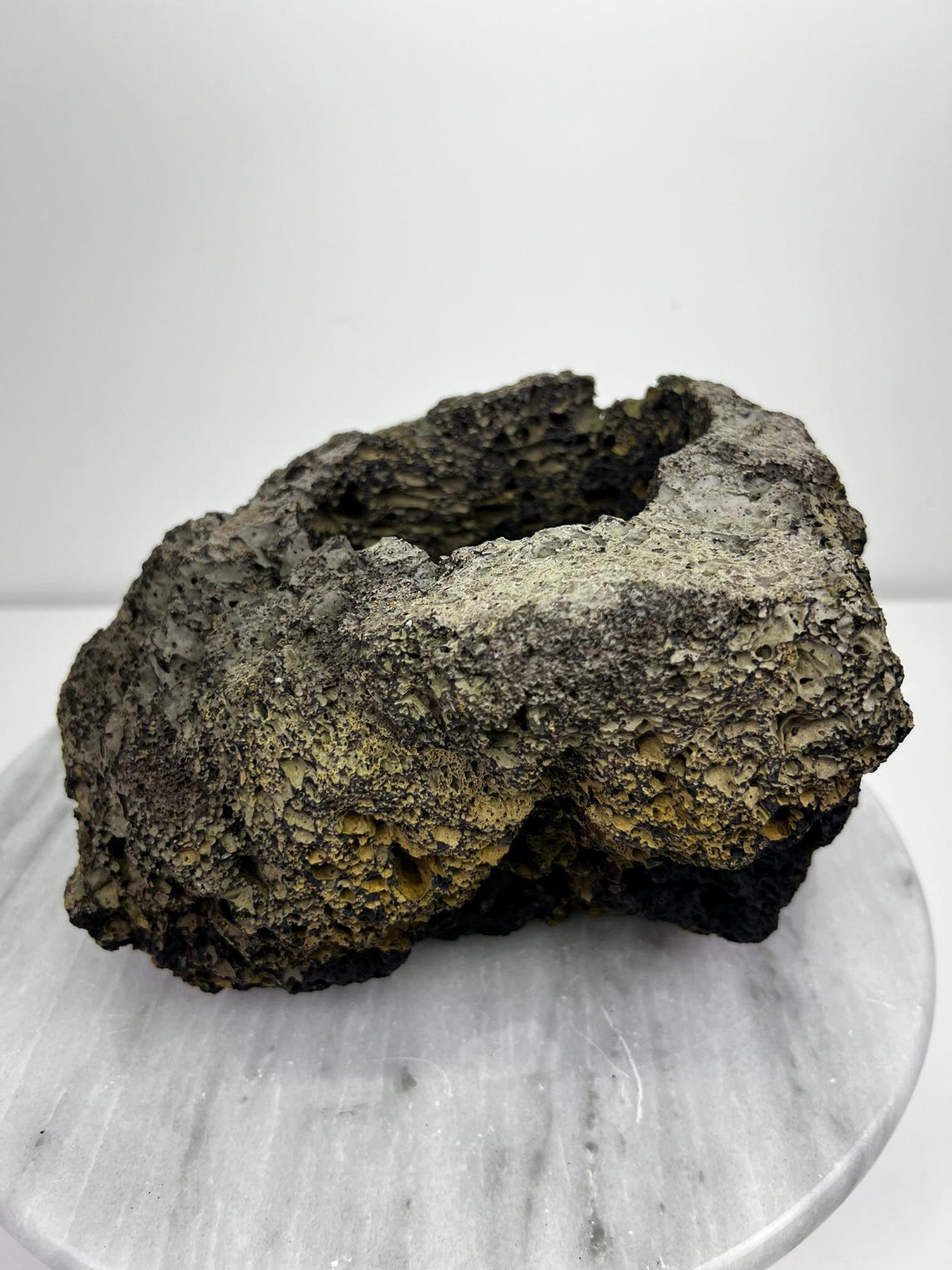 Hand-carved Volcanic Rock Planter, Unique Basalt Scoria, Natural Home ...