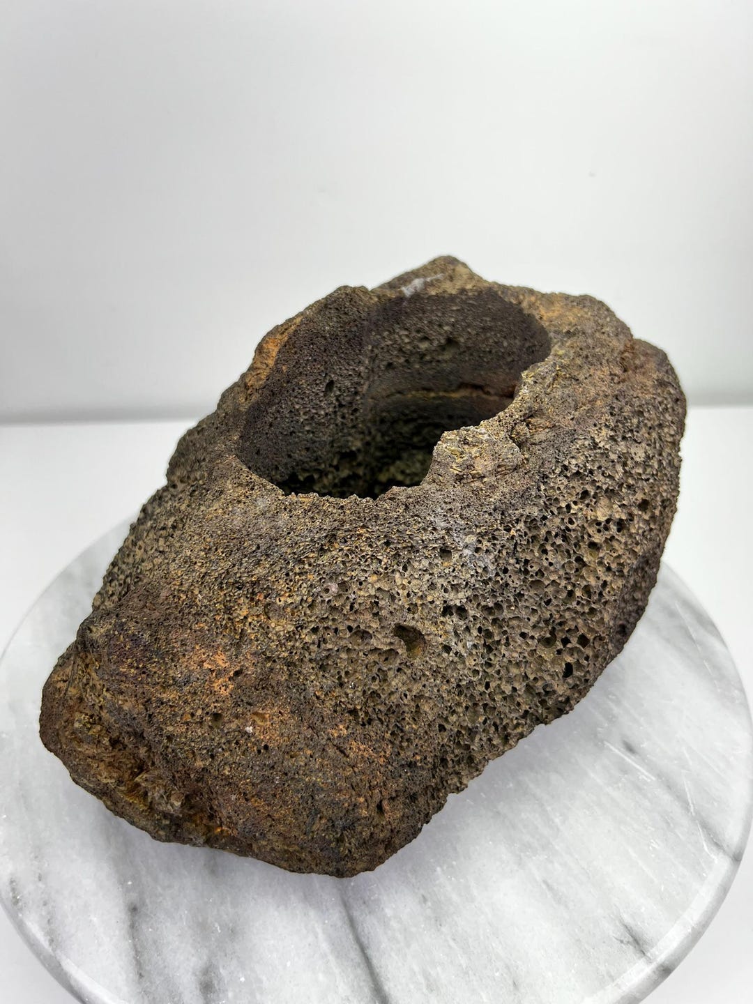 Hand-carved Volcanic Rock Planter, Unique Basalt Scoria, Natural Home ...