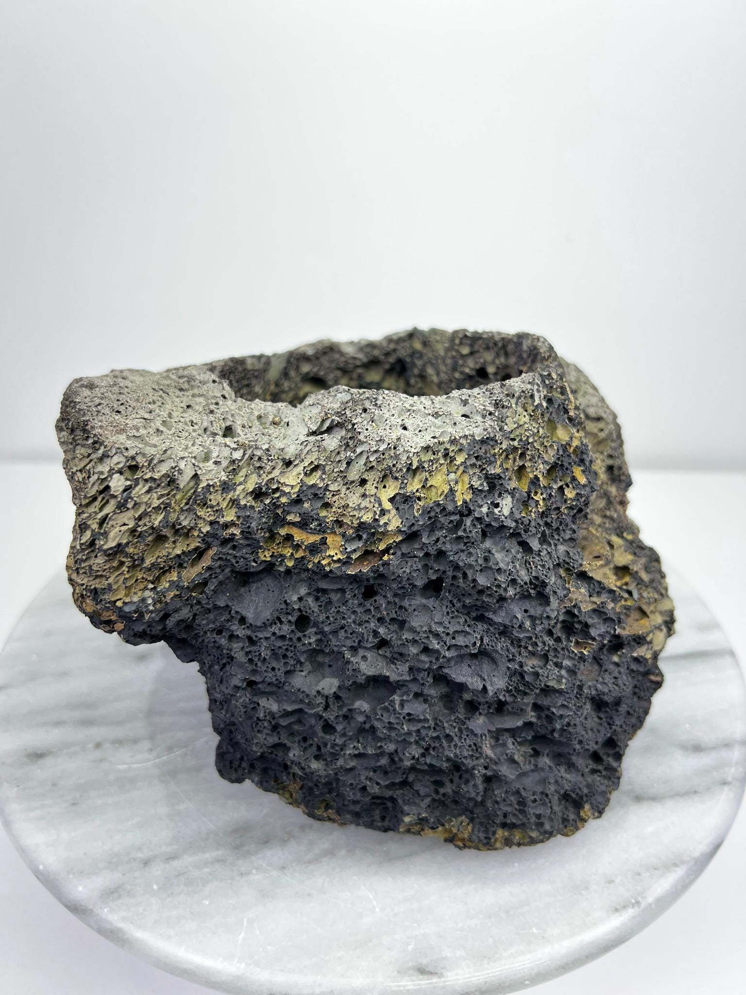 Hand-carved Volcanic Rock Planter, Unique Basalt Scoria, Natural Home ...