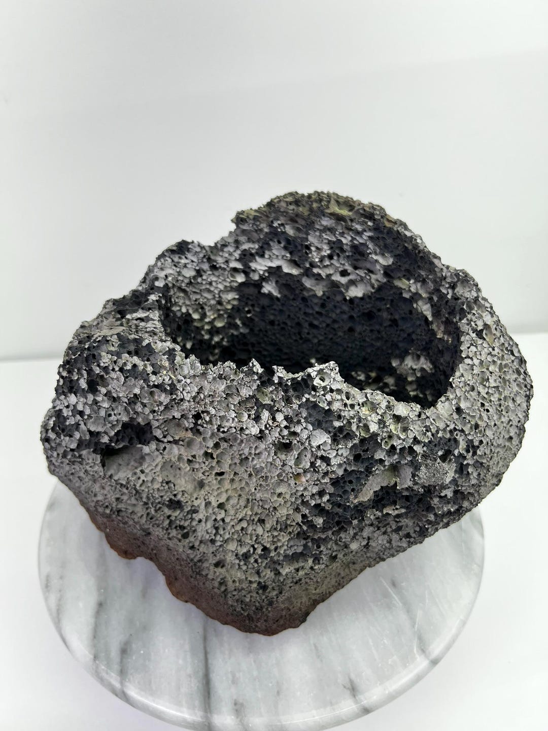 Hand-carved Volcanic Rock Planter, Unique Basalt Scoria, Natural Home ...