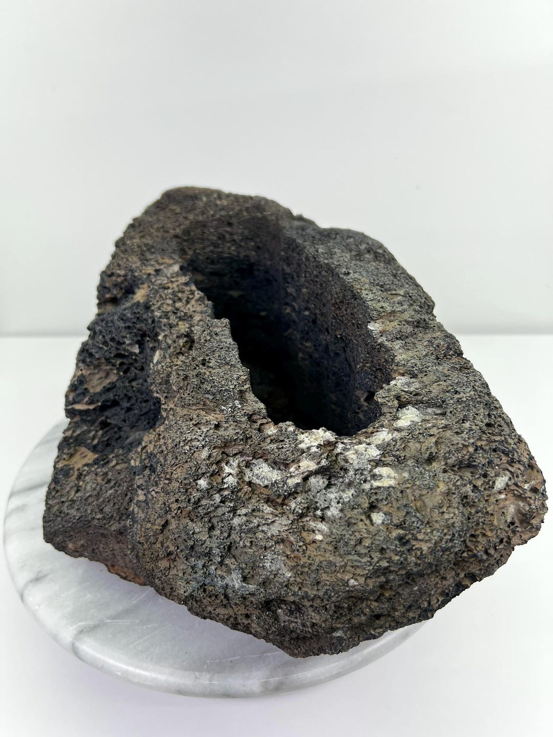 Hand-carved Volcanic Rock Planter, Unique Basalt Scoria, Natural Home ...