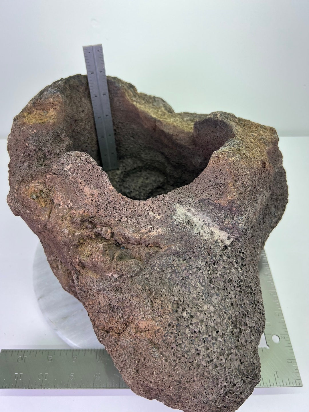 Carved Rock Planter. Planter Pot for Orchids, Bonsai, Moss, Succulents ...