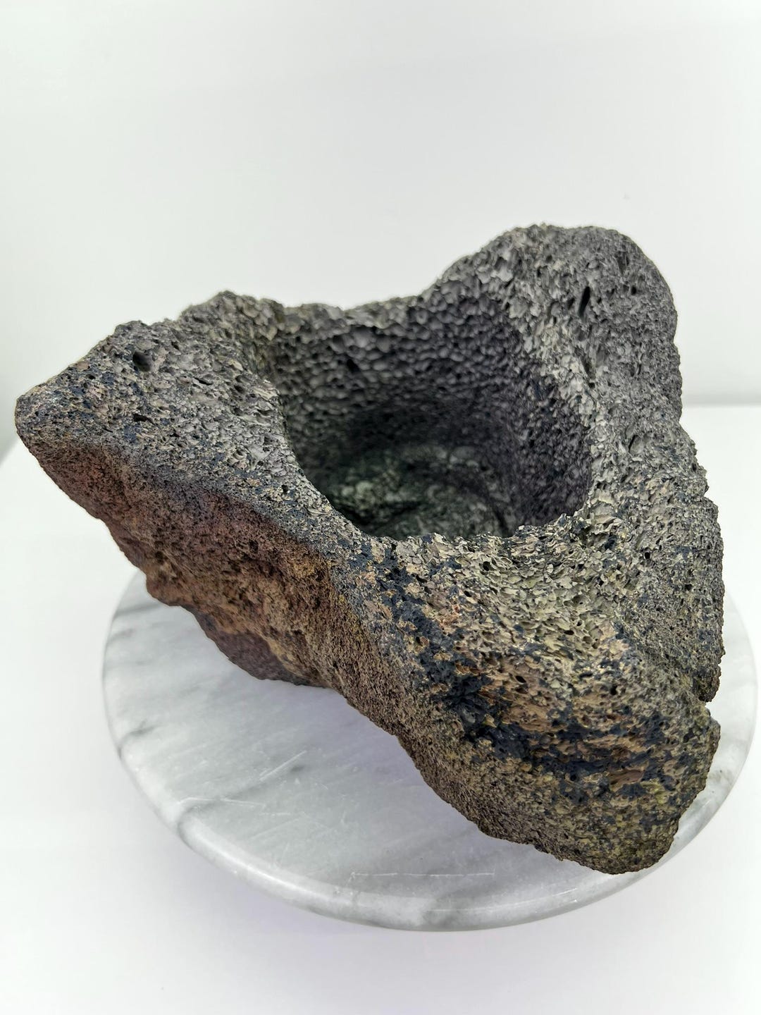 Hand-carved Volcanic Rock Planter, Unique Basalt Scoria, Natural Home ...