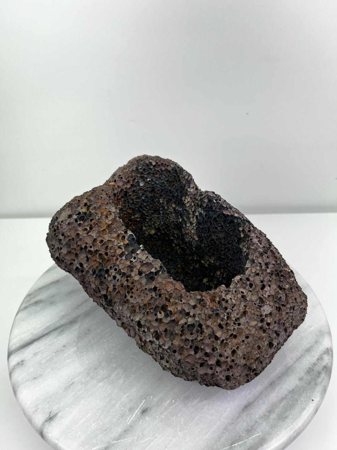 Hand-carved Volcanic Rock Planter, Unique Basalt Scoria, Natural Home ...