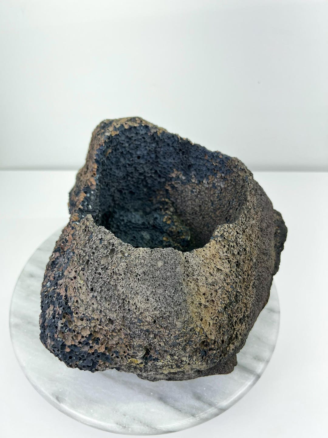 Hand-carved Volcanic Rock Planter, Unique Basalt Scoria, Natural Home ...