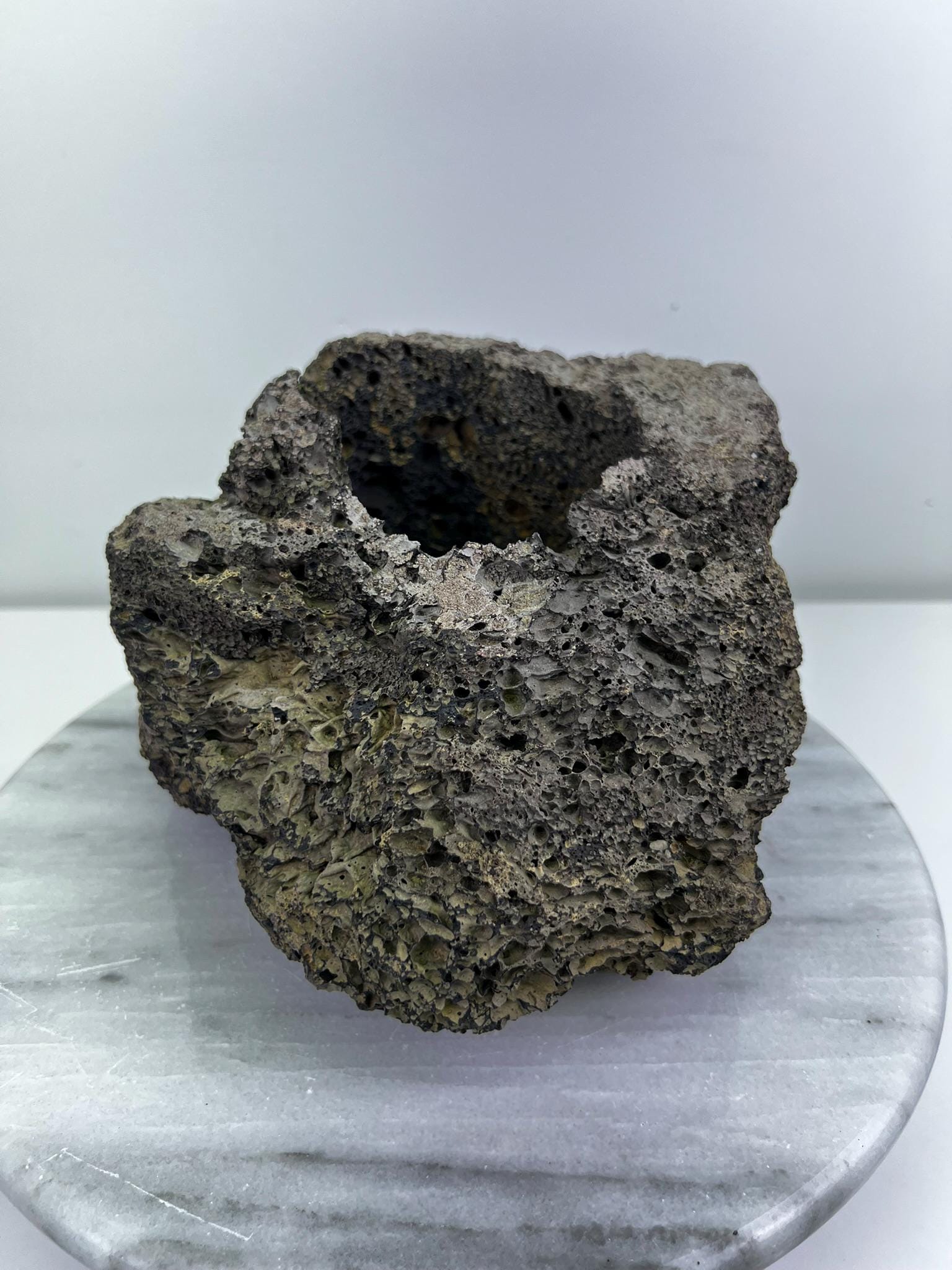 Hand-carved Volcanic Rock Planter, Unique Basalt Scoria, Natural Home ...