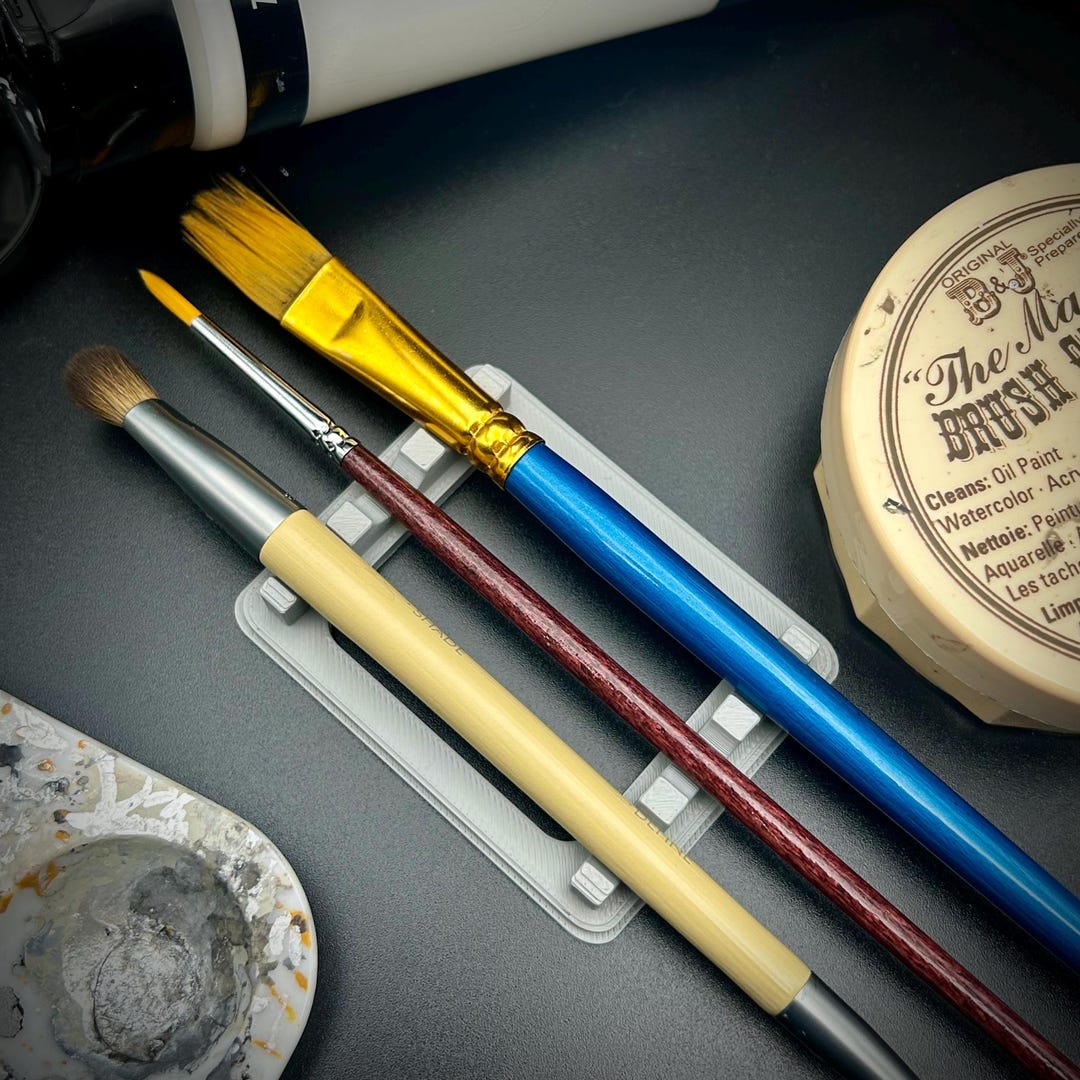 Miniature Painting Brush Holder (3 Slot Desk Organizer), Citadel ...
