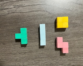 Perler Beads Set of 7 Tetris Shapes Magnets - Etsy