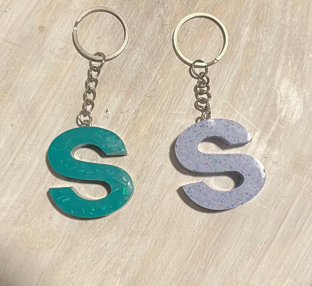 Letter Keychains - Etsy