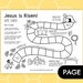 Jesus is Risen Board Game Craft Sunday School Activity Kids Paper ...
