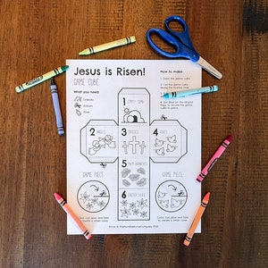 Jesus is Risen! Board Game Craft | Sunday School Activity | Kids Paper ...
