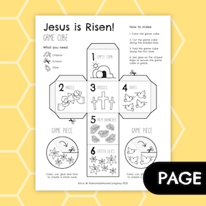 Jesus is Risen! Board Game Craft | Sunday School Activity | Kids Paper ...