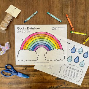 God's Rainbow Craft | Paper Mobile | Why the Rainbow? | Genesis Flood ...