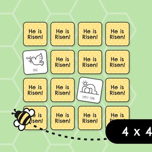 Jesus is Risen Memory Card Game | Easter Sunday Craft (PDF) - Etsy