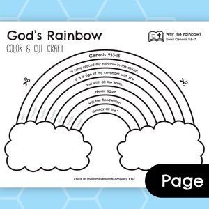 God's Rainbow Craft | Paper Mobile | Why the Rainbow? | Genesis Flood ...