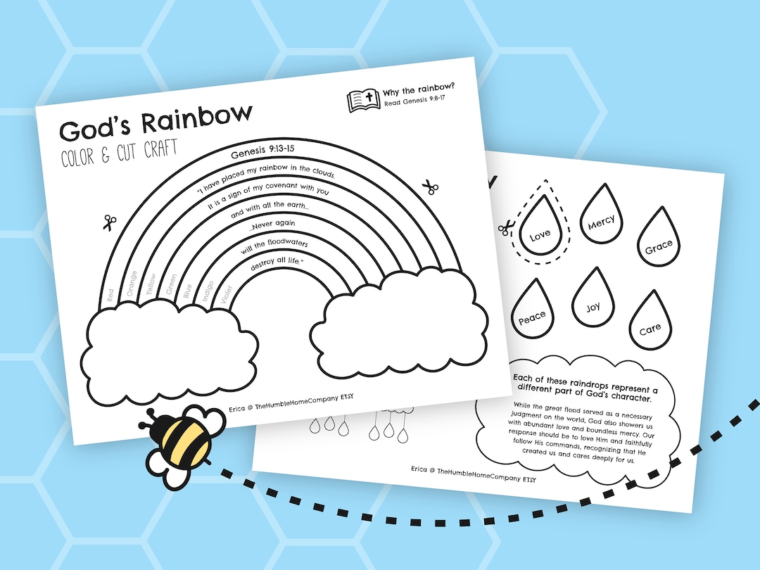 God's Rainbow Craft | Paper Mobile | Why the Rainbow? | Genesis Flood ...