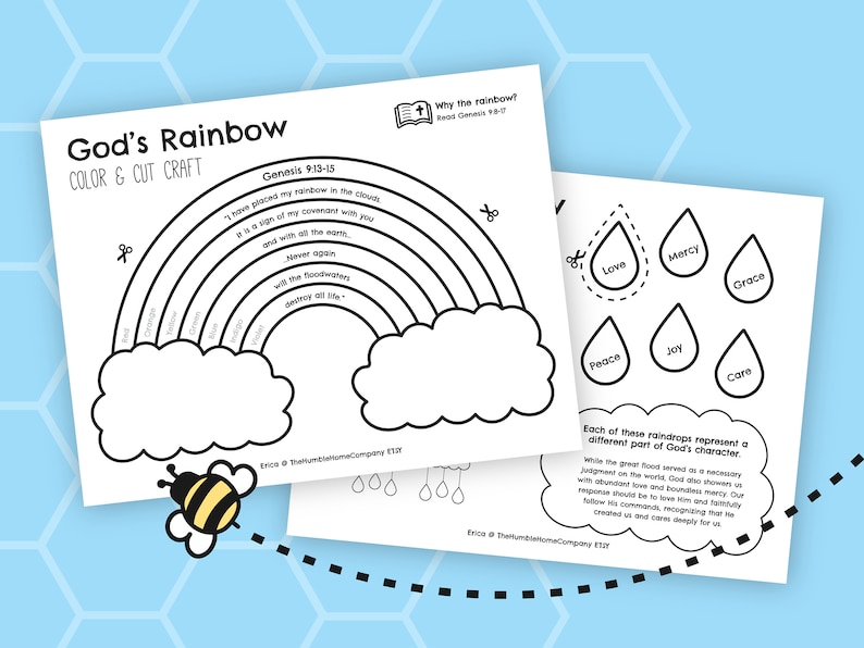 God's Rainbow Craft | Paper Mobile | Why the Rainbow? | Genesis Flood ...