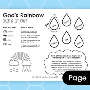 God's Rainbow Craft | Paper Mobile | Why the Rainbow? | Genesis Flood ...