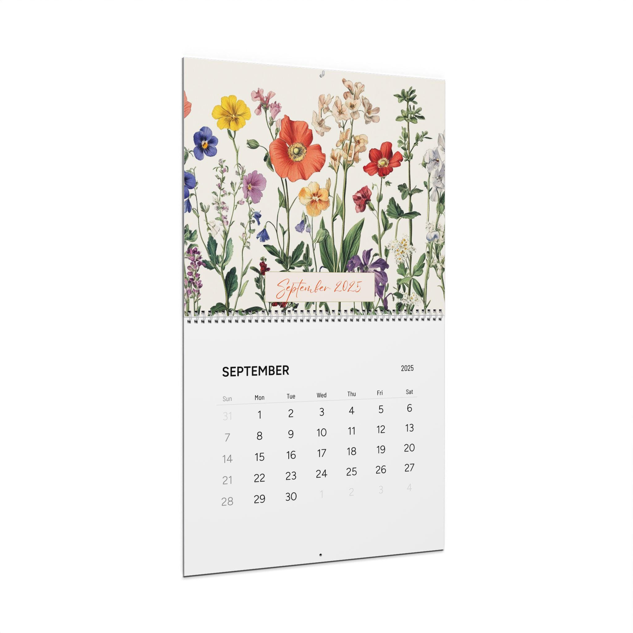 2025 Vintage Botanicals Wall Calendar - Antique Floral Art, Nature ...