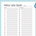 Water Tracker Printable Instant Download Monthly Water Intake Log Sheet ...