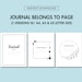 This Journal Belongs to Page Printable Journal Title Cover Page ...